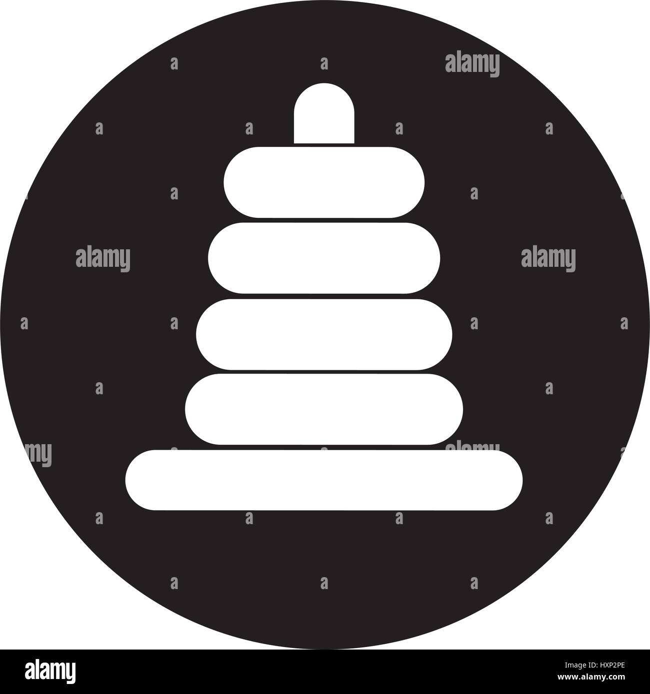 pile rings toy icon Stock Vector Image & Art - Alamy