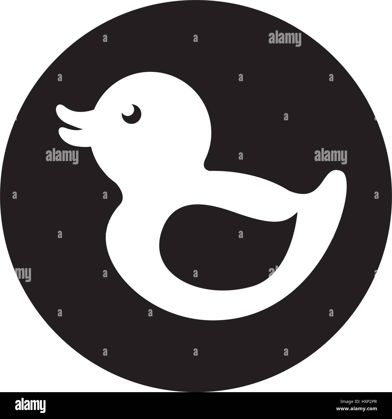 cute duck toy icon Stock Vector Image & Art - Alamy