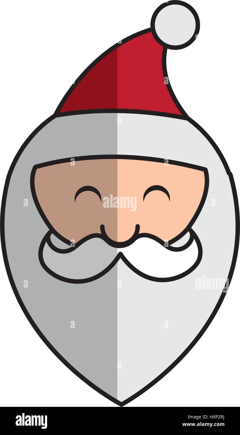 cute santa claus character head Stock Vector Image & Art - Alamy