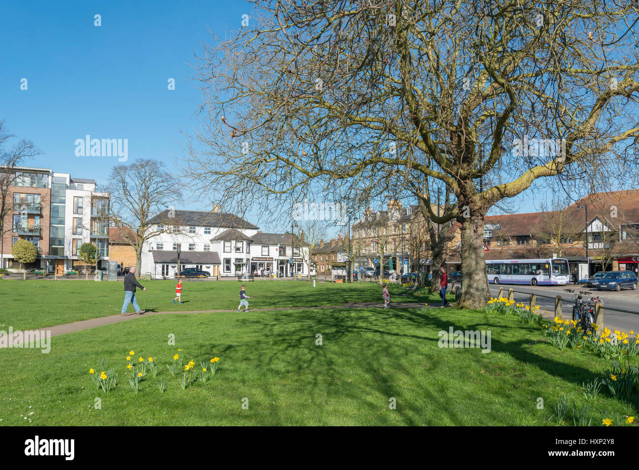 The Green, Hersham, Surrey, England, United Kingdom Stock Photo - Alamy