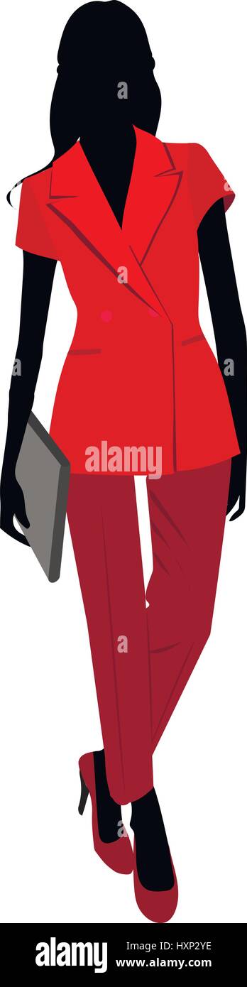 Portrait beautiful woman successful Stock Vector Images - Alamy