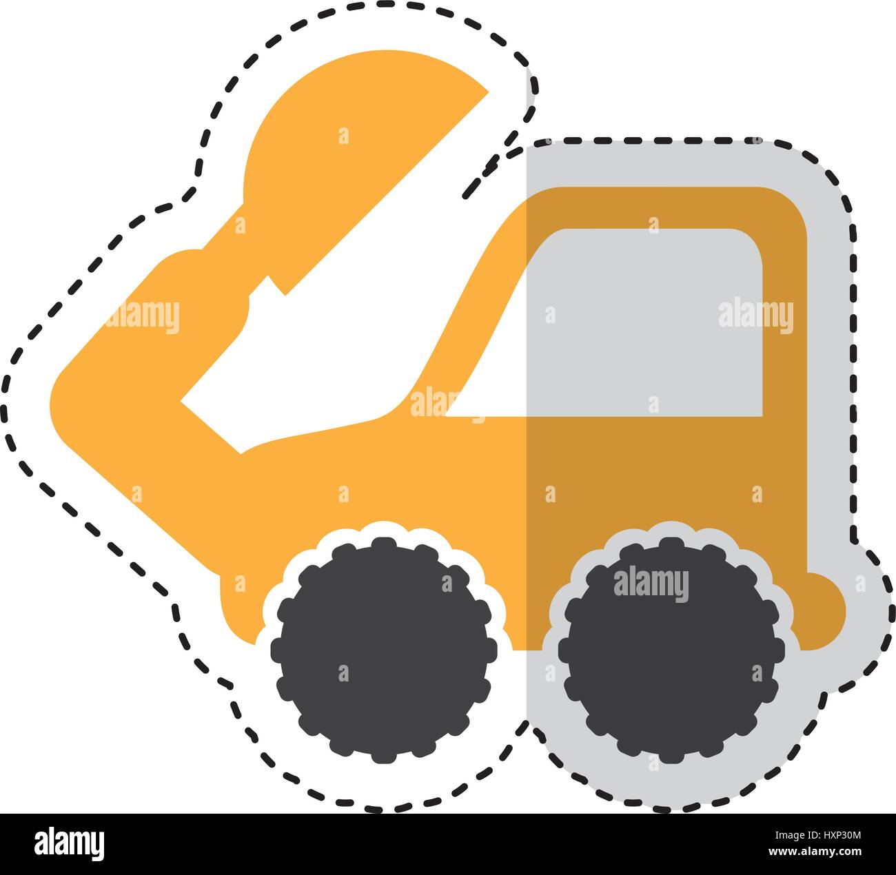 Excavating machine Stock Vector Images - Alamy
