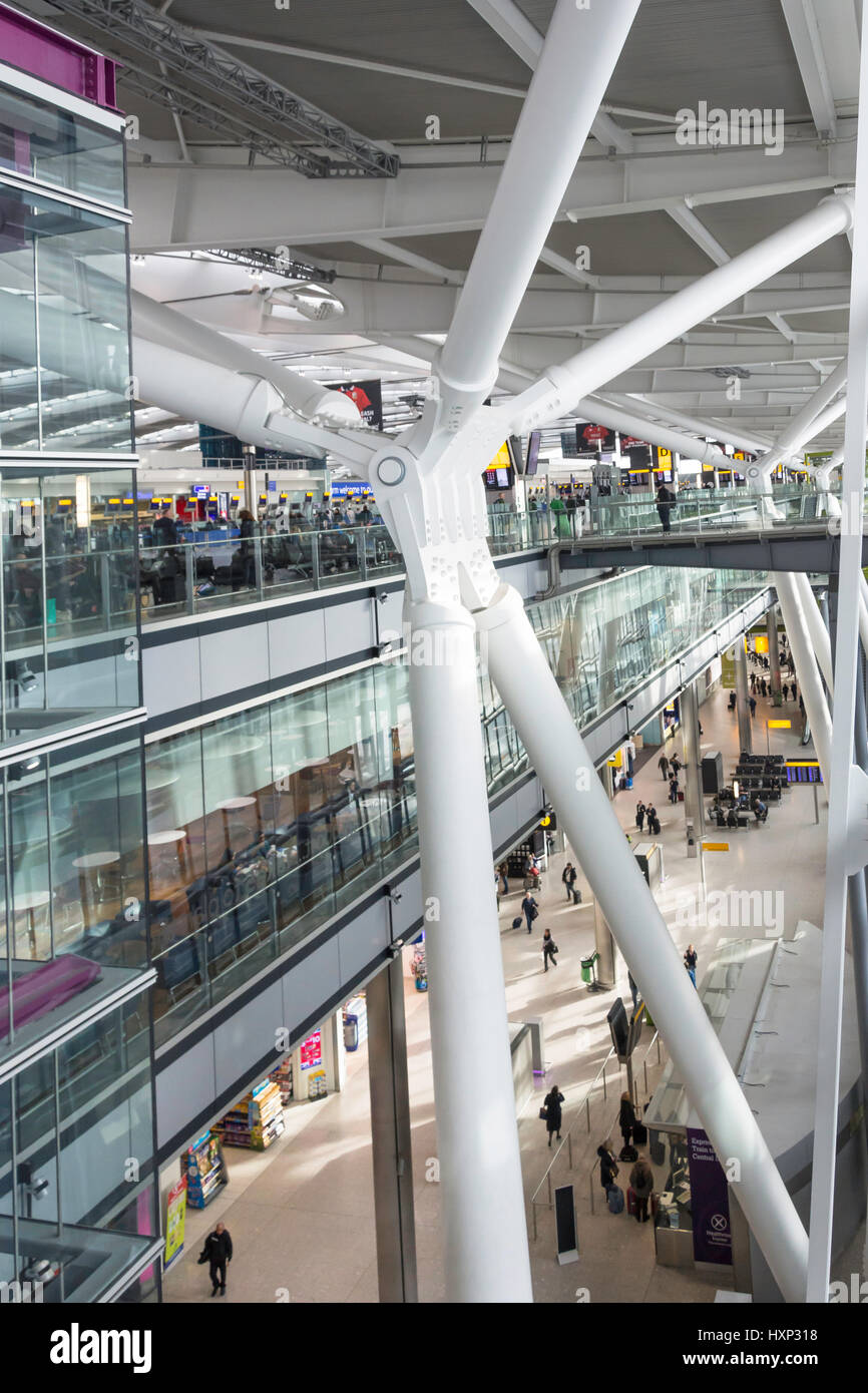 Terminal 5 interior, London Heathrow Airport. London Borough of ...