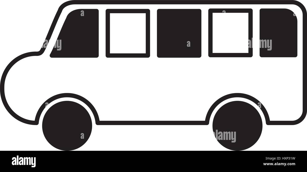 bus vehicle isolated icon Stock Vector Image & Art - Alamy