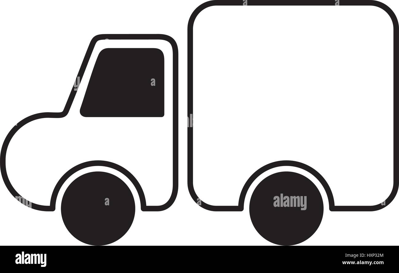 truck vehicle isolated icon Stock Vector Image & Art - Alamy