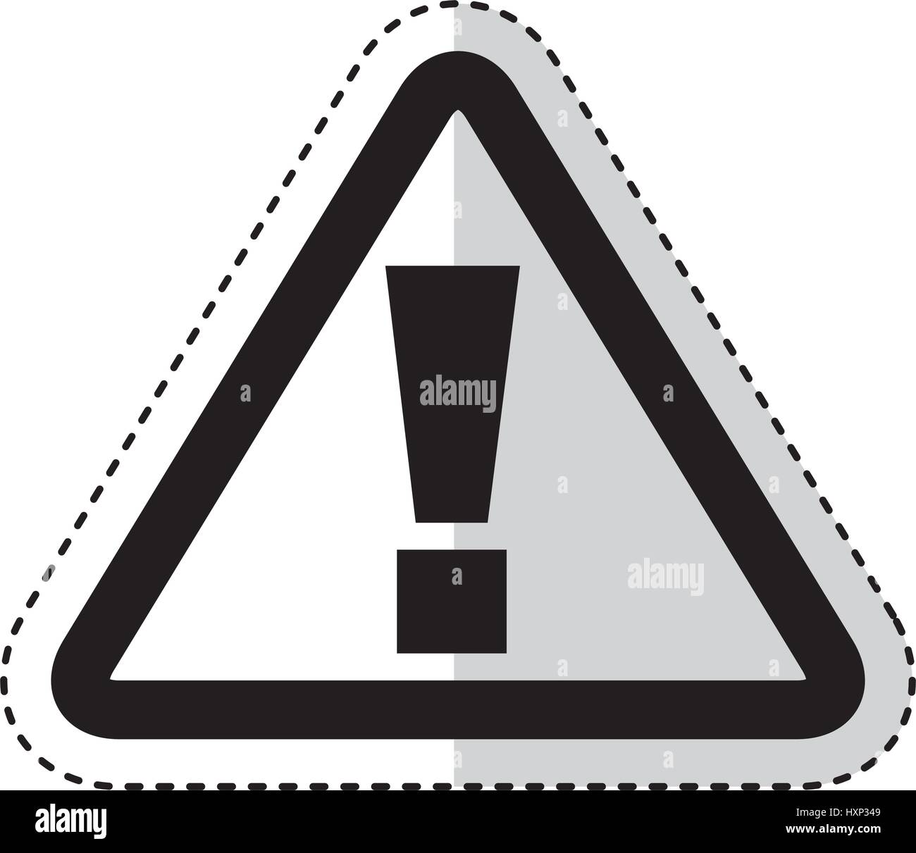 triangle alert signal icon Stock Vector Image & Art - Alamy