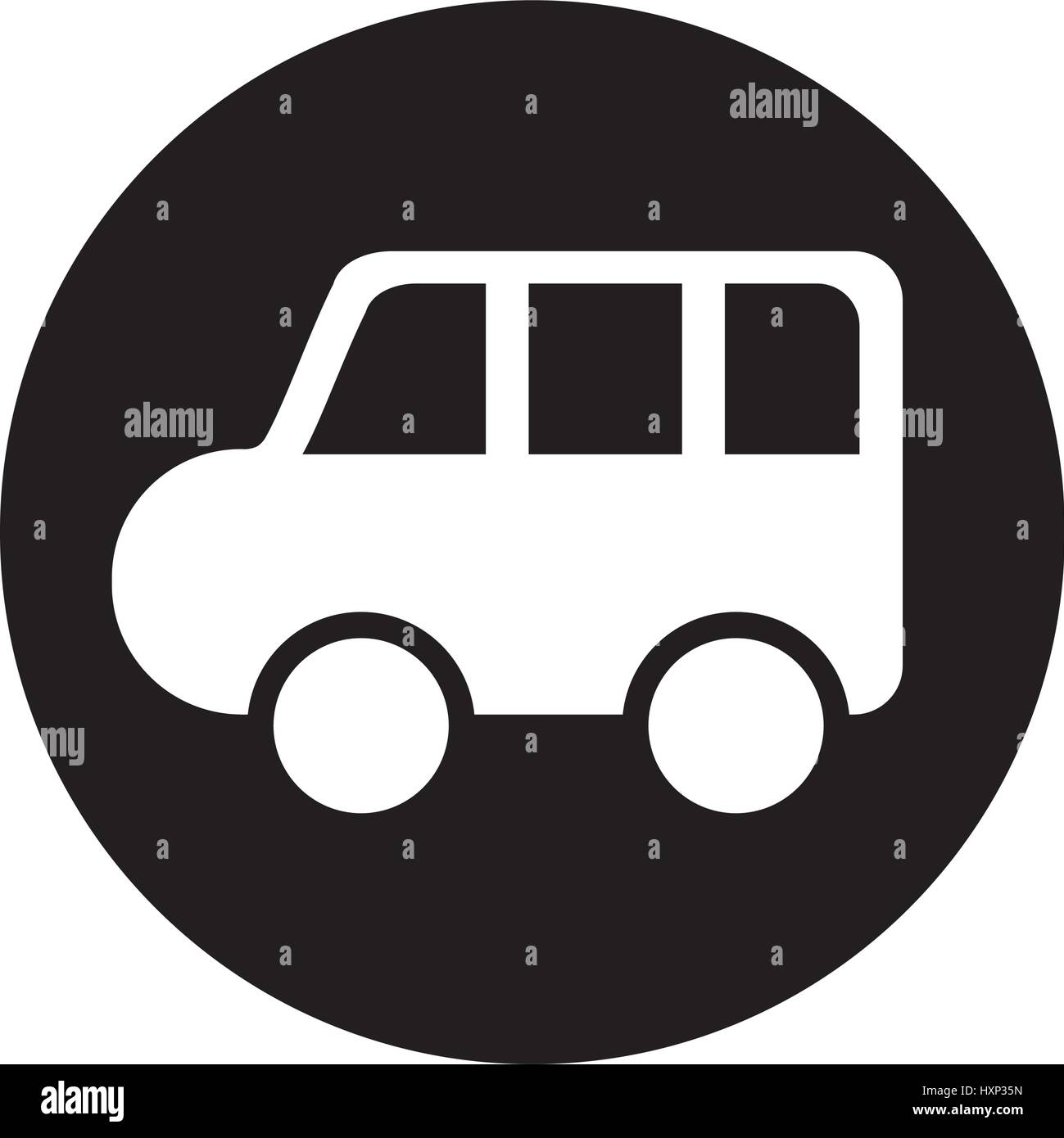 Transit van isolated Stock Vector Images - Alamy