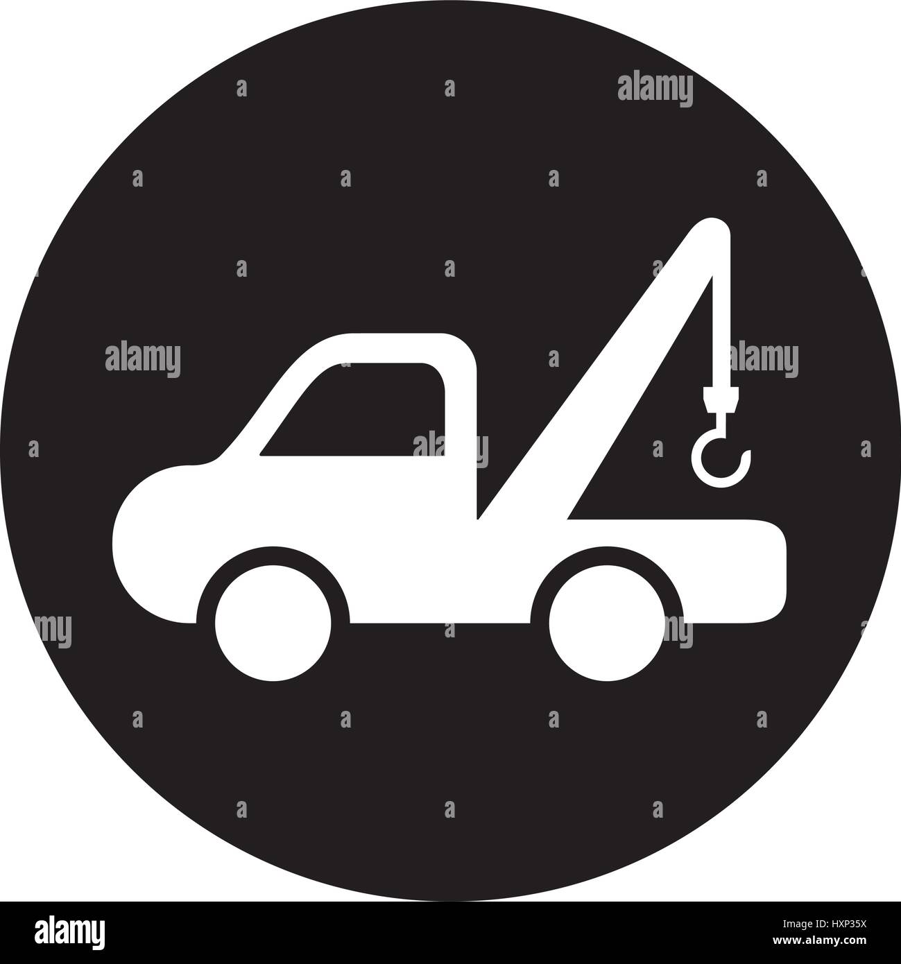 Truck crane driver Stock Vector Images - Alamy