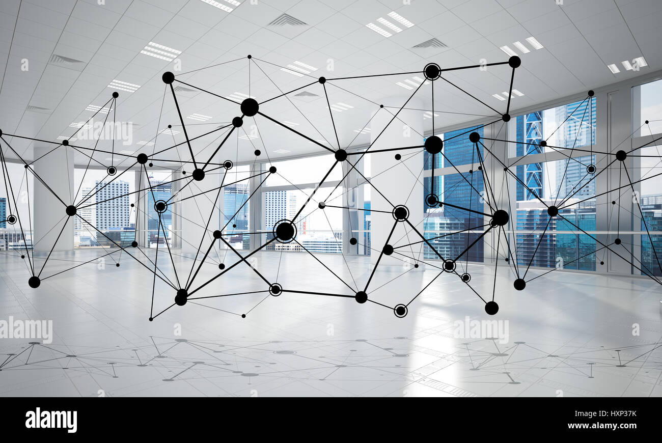 Networking and wireless connection as concept for effective modern ...