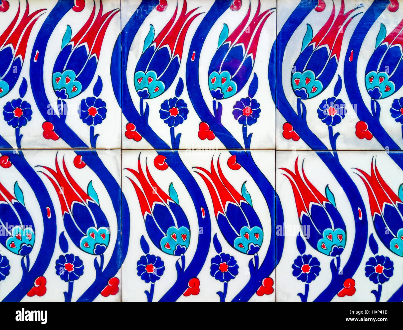 Closeup to Flower Screen on Floor Tile Background Stock Photo - Alamy