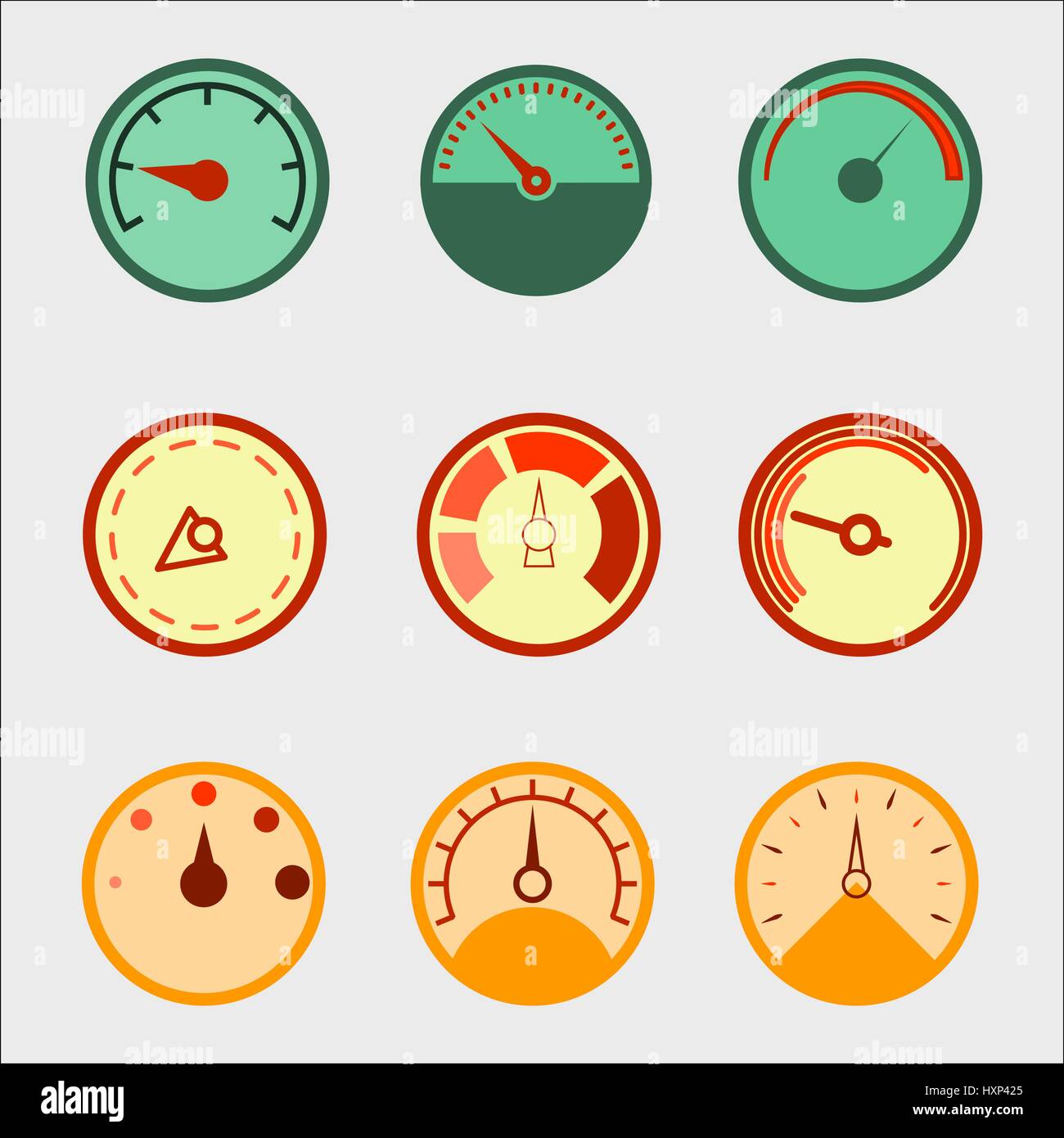 Speedometer panel set Stock Vector Image & Art - Alamy