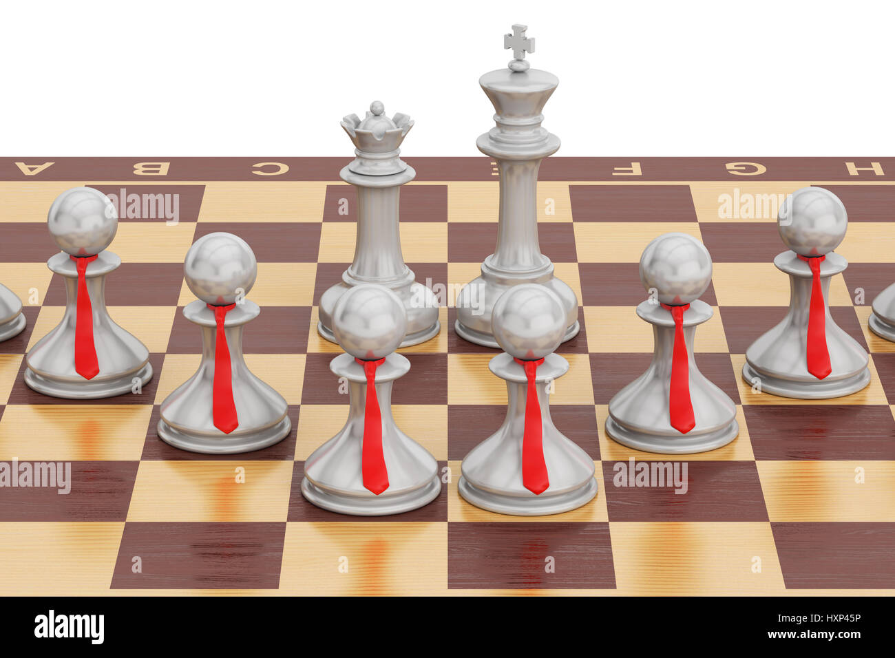 Chess, tactical and strategy concept. 3D rendering Stock Photo - Alamy