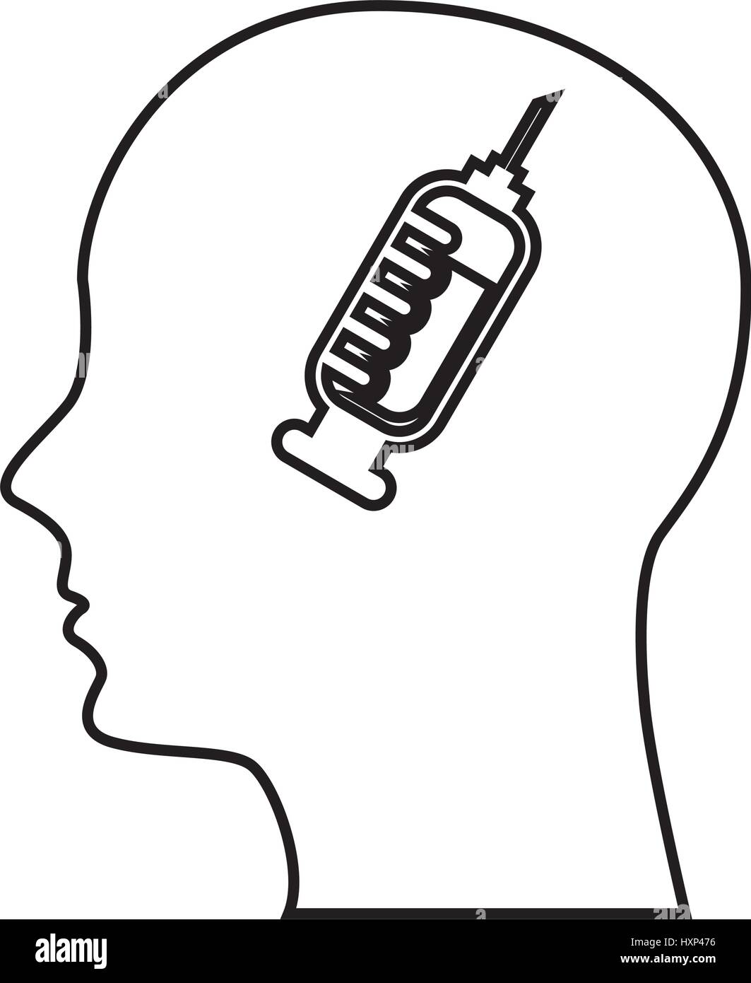 Head injection Stock Vector Images - Alamy