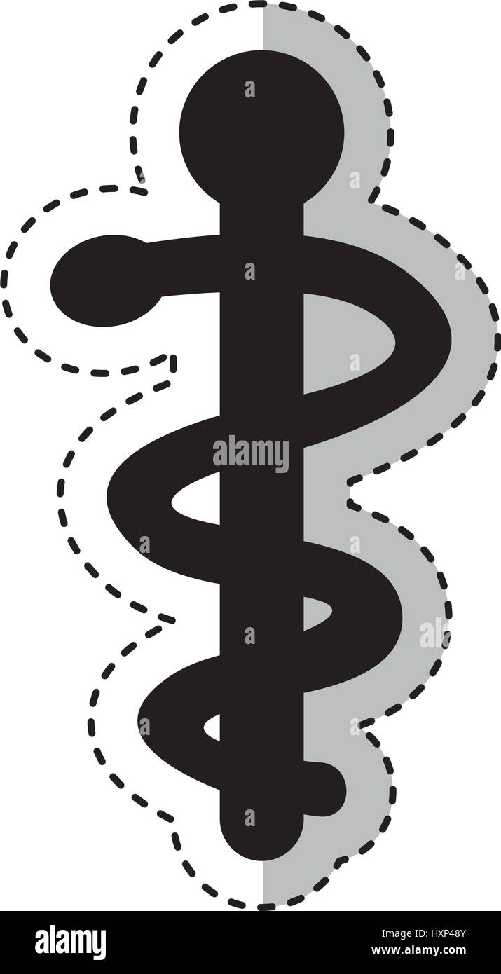 Caduceus icon simple element Stock Vector Images - Alamy