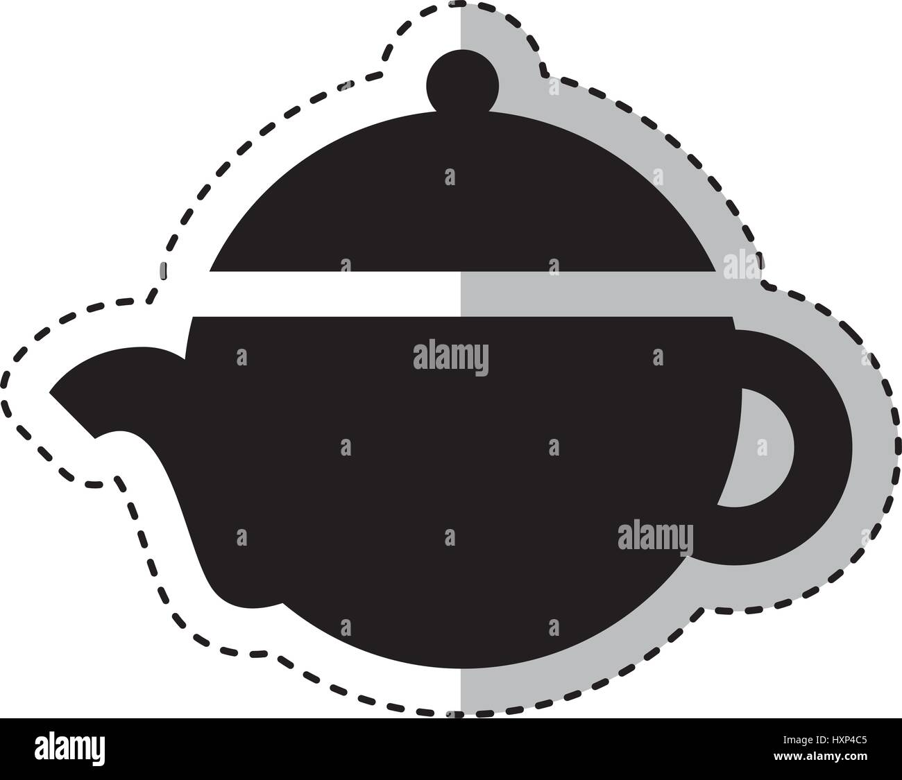 teapot silhouette isolated icon Stock Vector Image & Art - Alamy