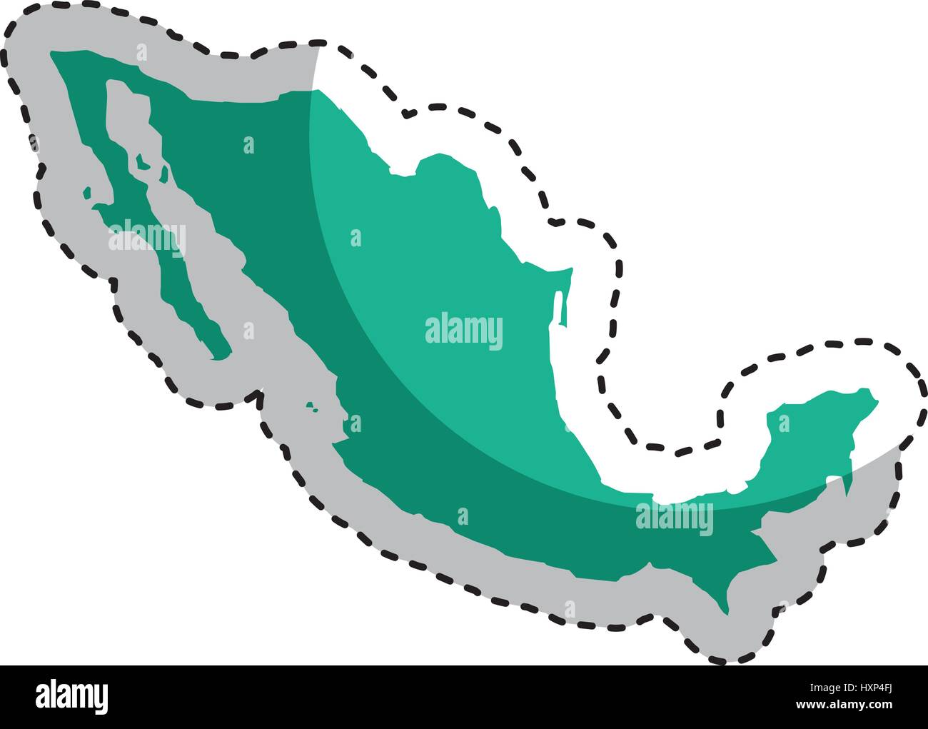 mexican map isolated icon Stock Vector Image & Art - Alamy