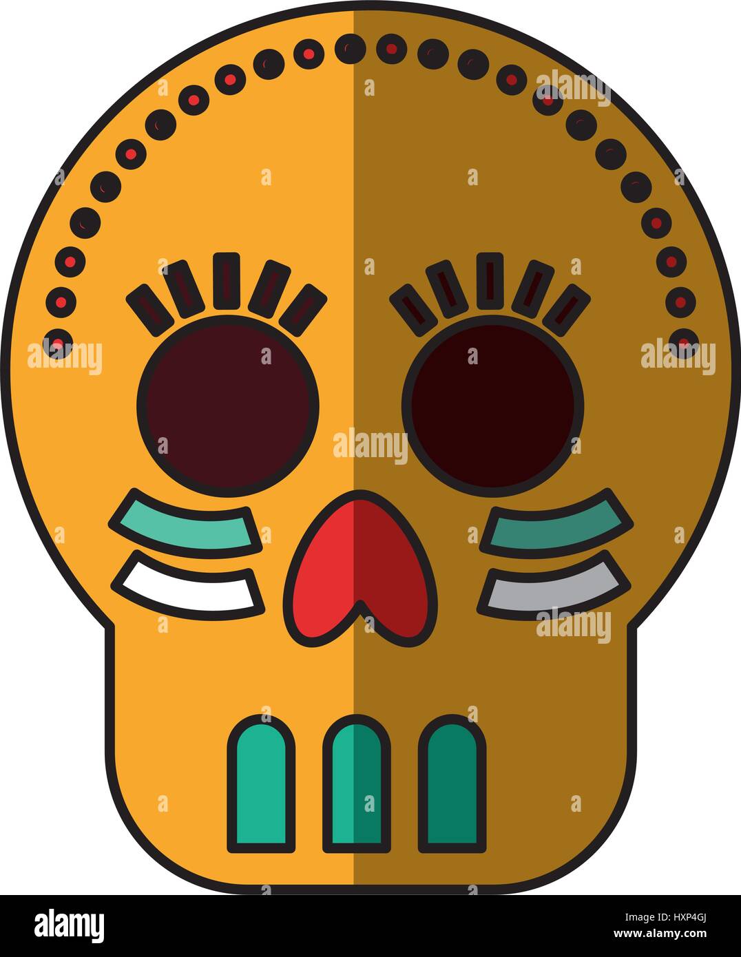 mexican skull mask icon Stock Vector Image & Art - Alamy