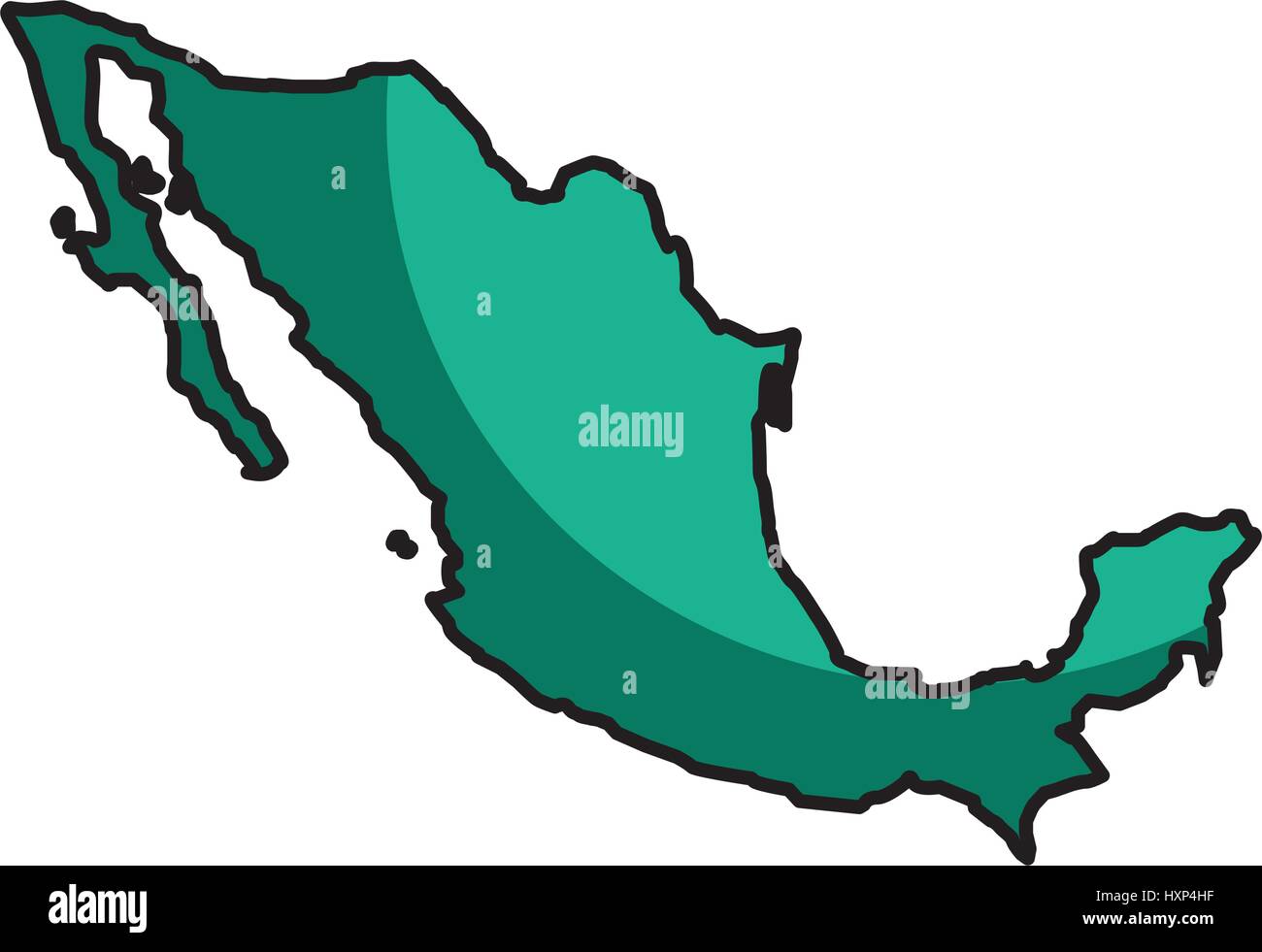 mexican map isolated icon Stock Vector Image & Art - Alamy