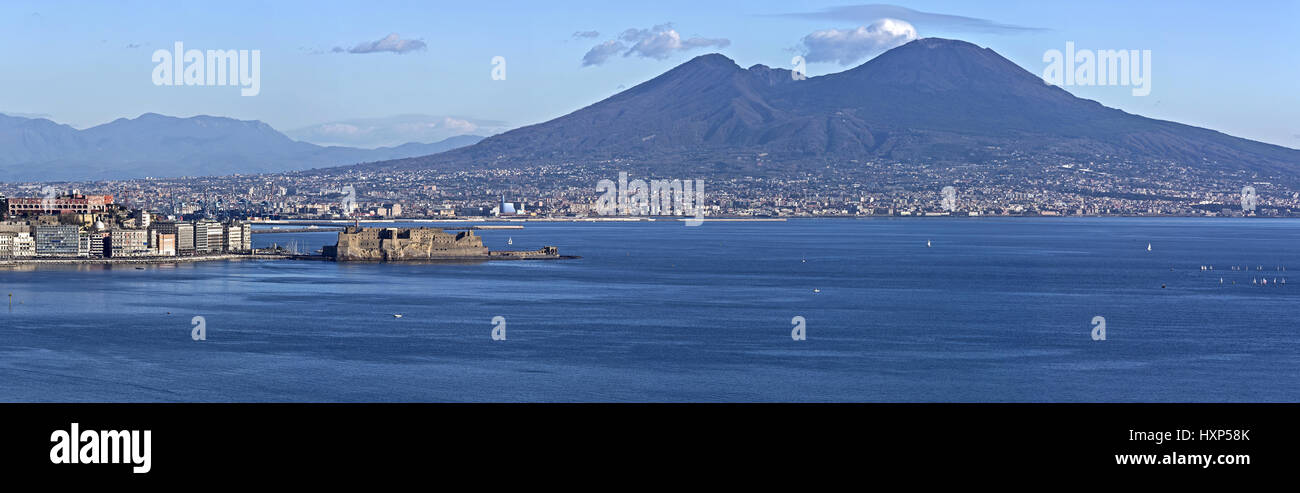 Aerial view of Naples bay Stock Photo - Alamy