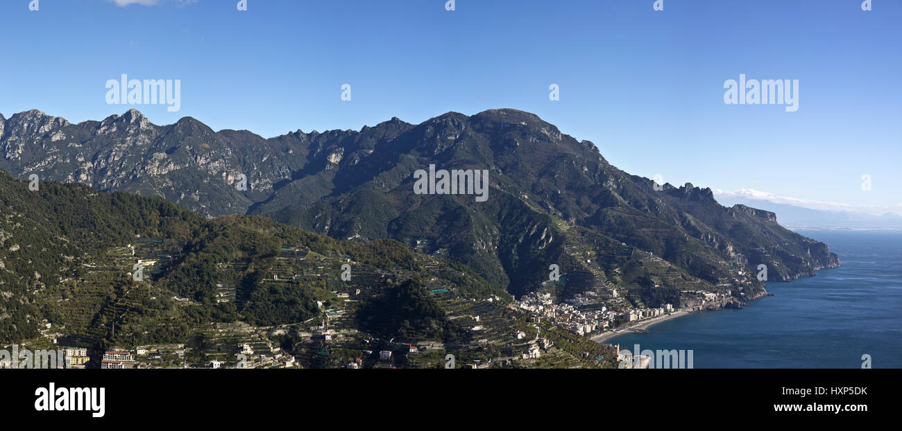 Panoramic scene amalfi coast hi-res stock photography and images - Alamy