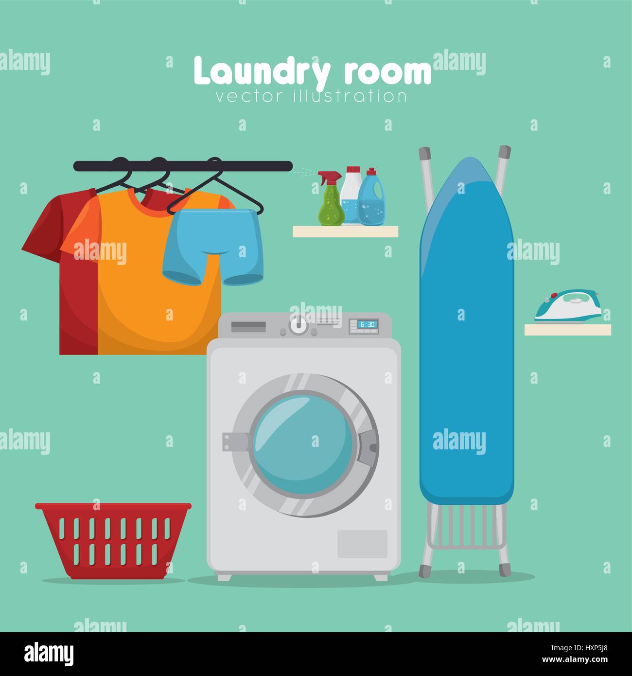 laundry service concept design Stock Vector Image & Art - Alamy