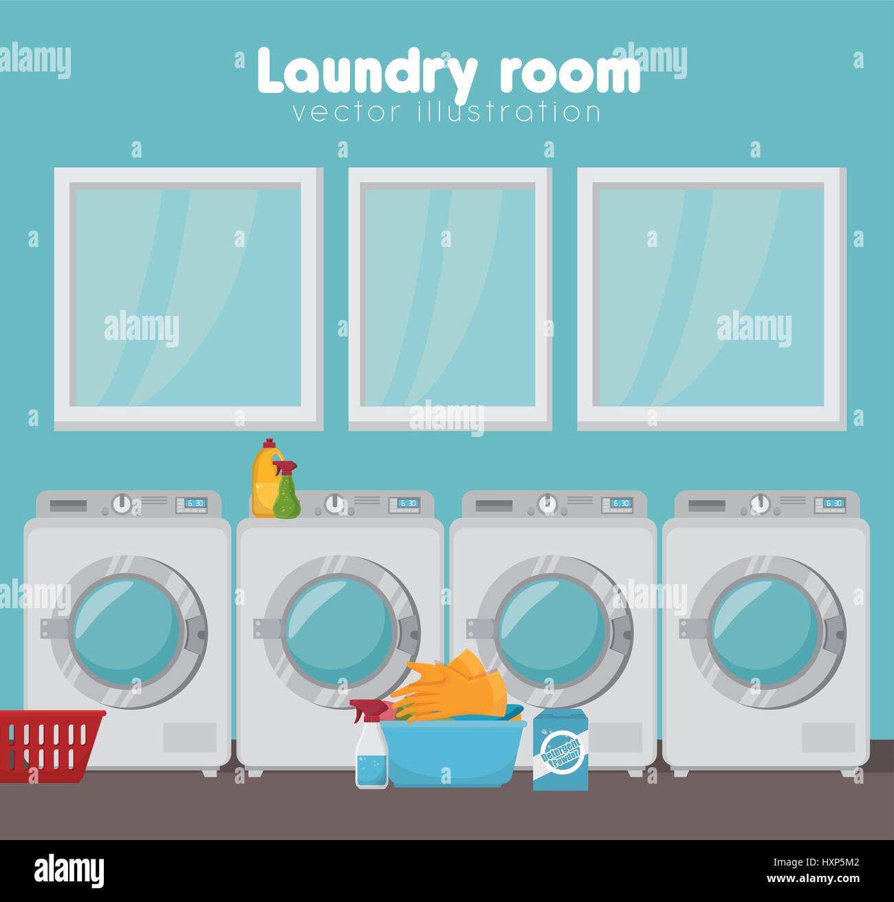 laundry service concept design Stock Vector Image & Art - Alamy