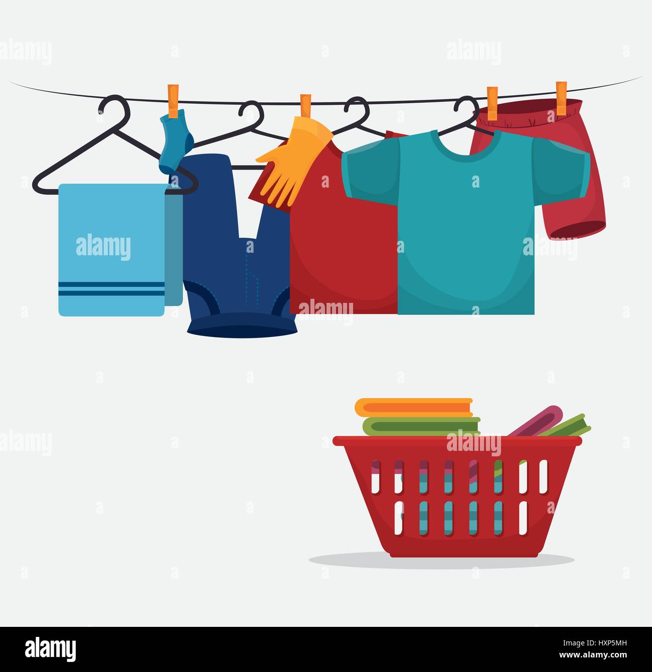 laundry service concept design Stock Vector Image & Art - Alamy