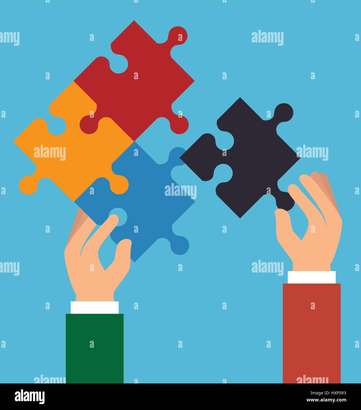Helping hand meeting teamwork Stock Vector Images - Alamy