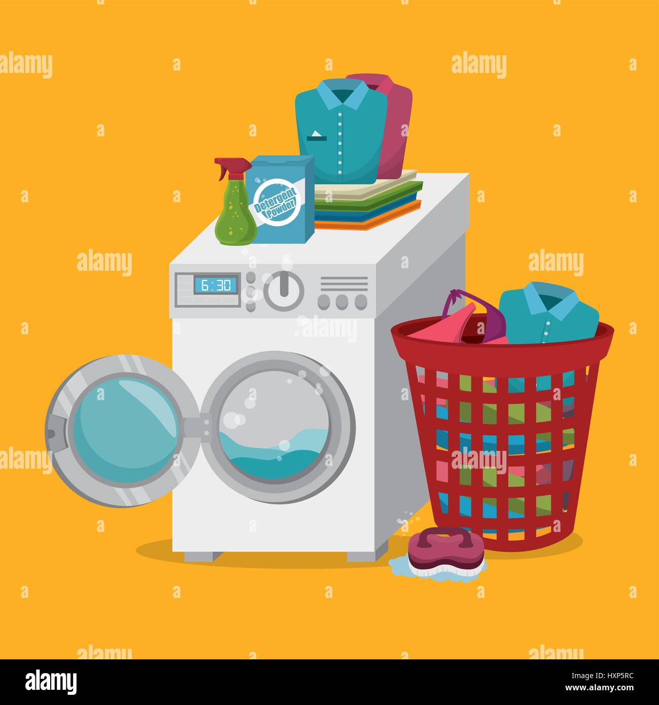 laundry full service design Stock Vector Image & Art - Alamy
