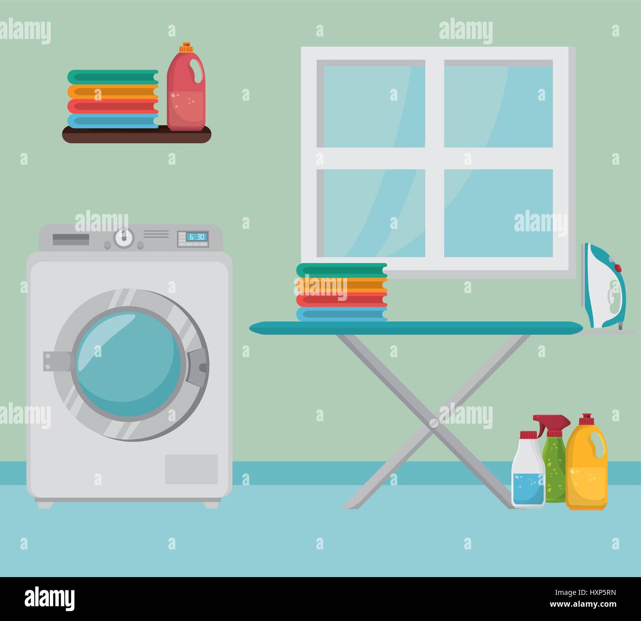 laundry full service design Stock Vector Image & Art - Alamy