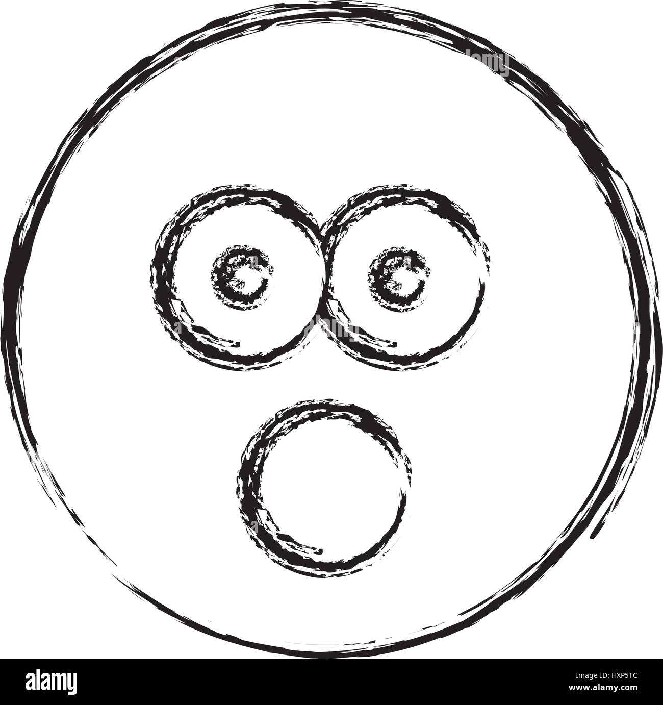 blurred silhouette emoticon puzzled face Stock Vector Image & Art - Alamy