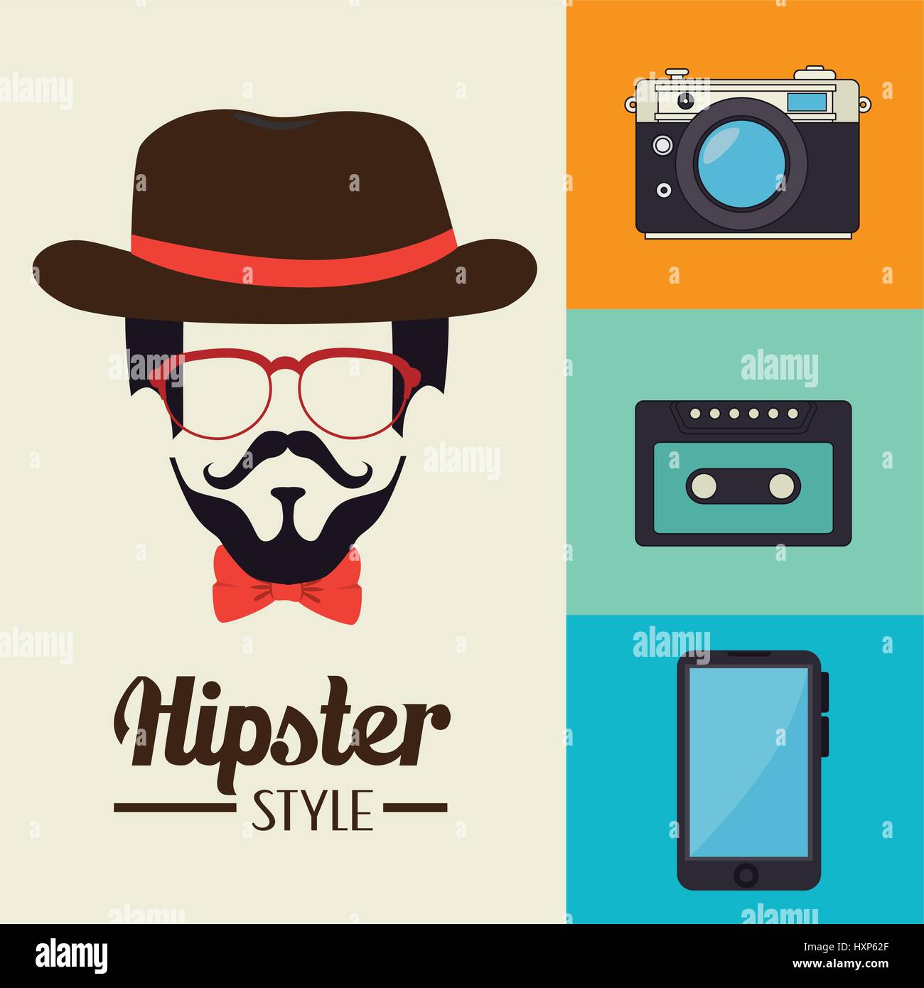 Hispter lifestyle and fashion Stock Vector Image & Art - Alamy