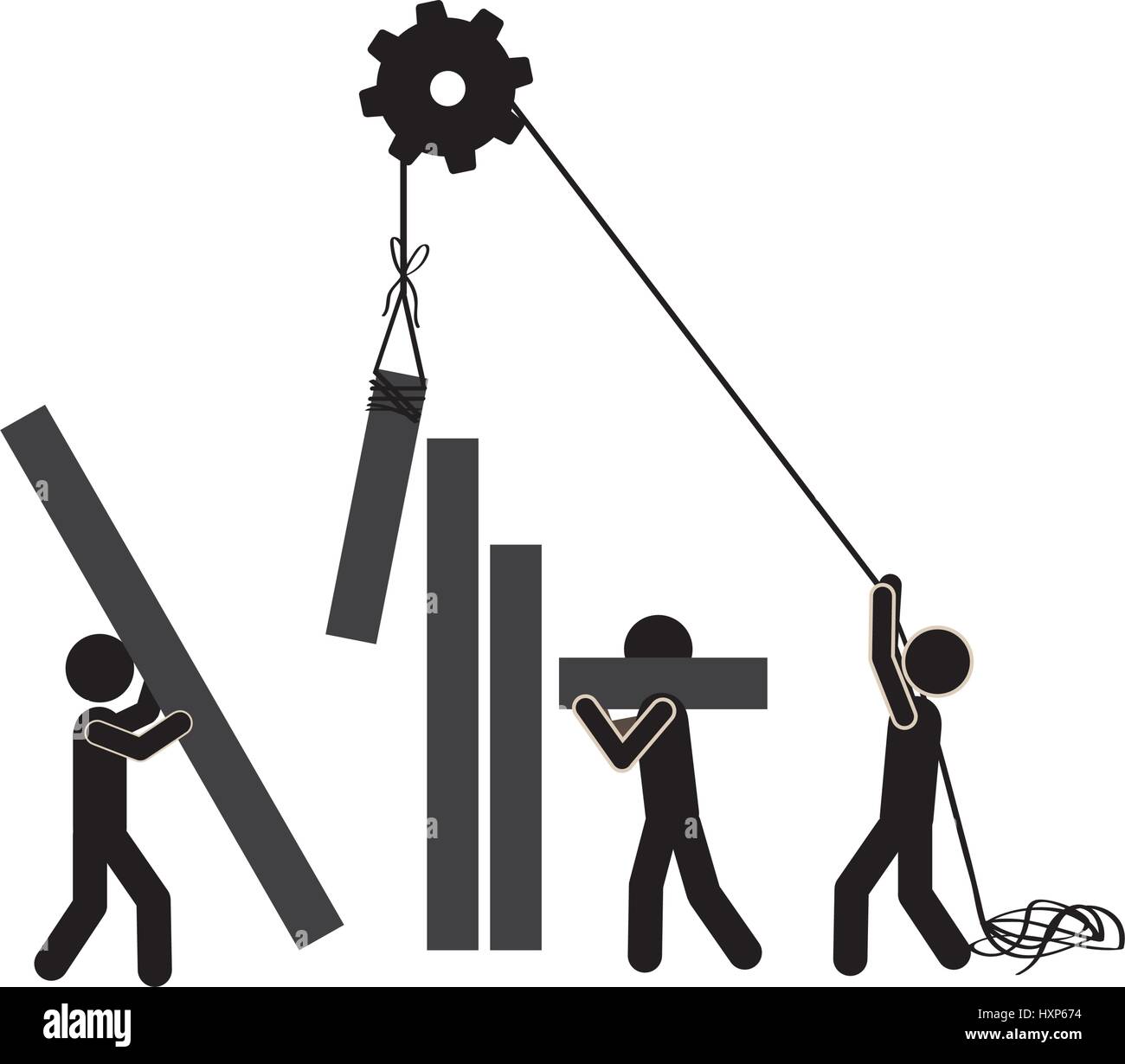 Steel workers high Stock Vector Images - Alamy