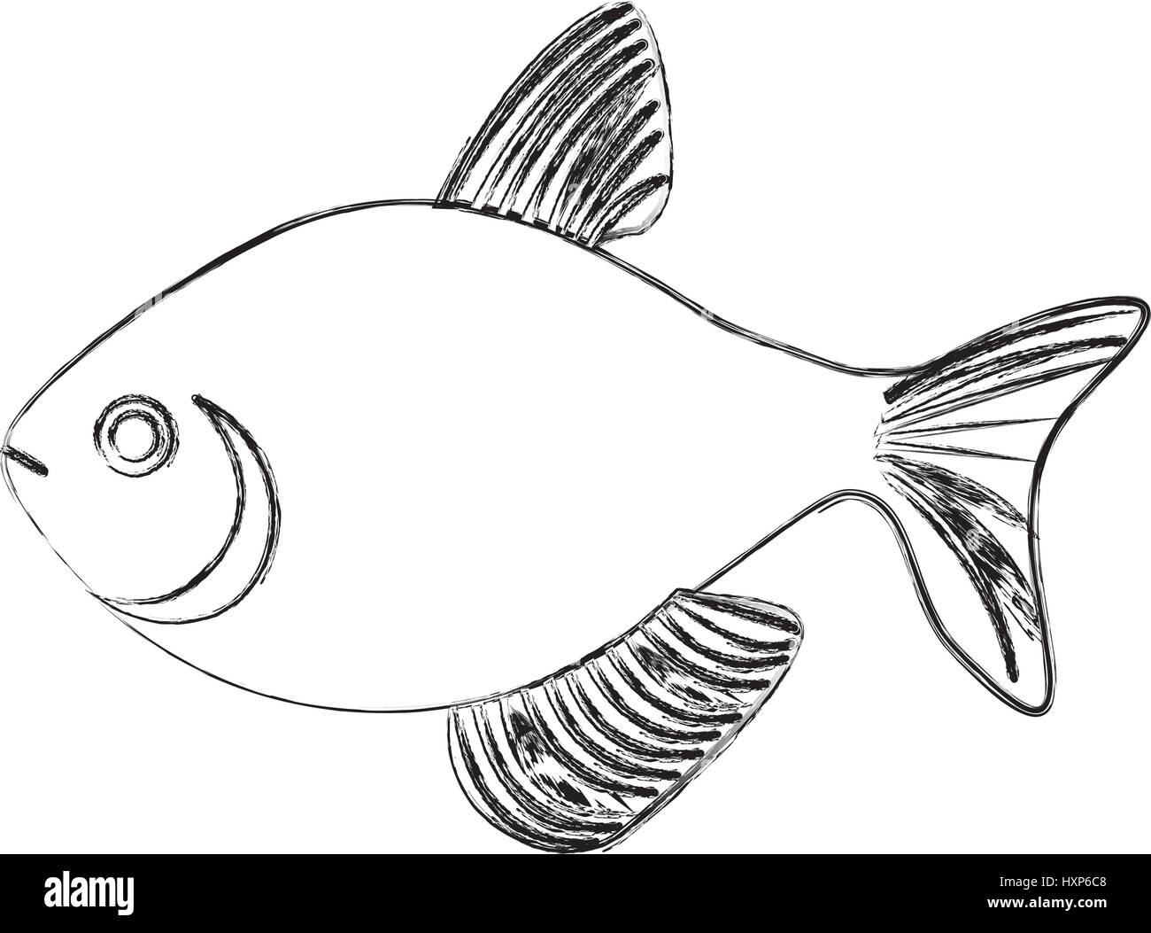 Fish sketch Stock Vector Images - Alamy