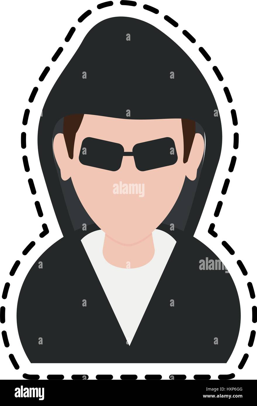 hacker man icon Stock Vector Image & Art - Alamy