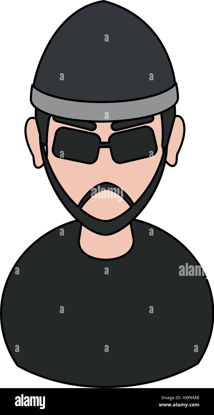 suspicious looking man criminal icon image Stock Vector Image & Art - Alamy