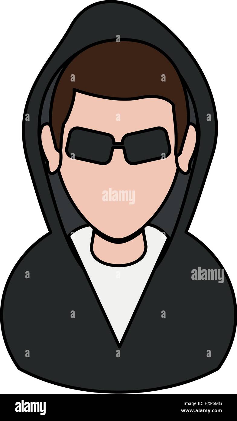 suspicious looking man criminal icon image Stock Vector Image & Art - Alamy