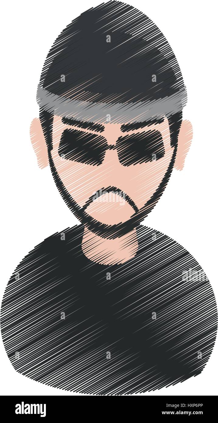 suspicious looking man criminal icon image Stock Vector Image & Art - Alamy
