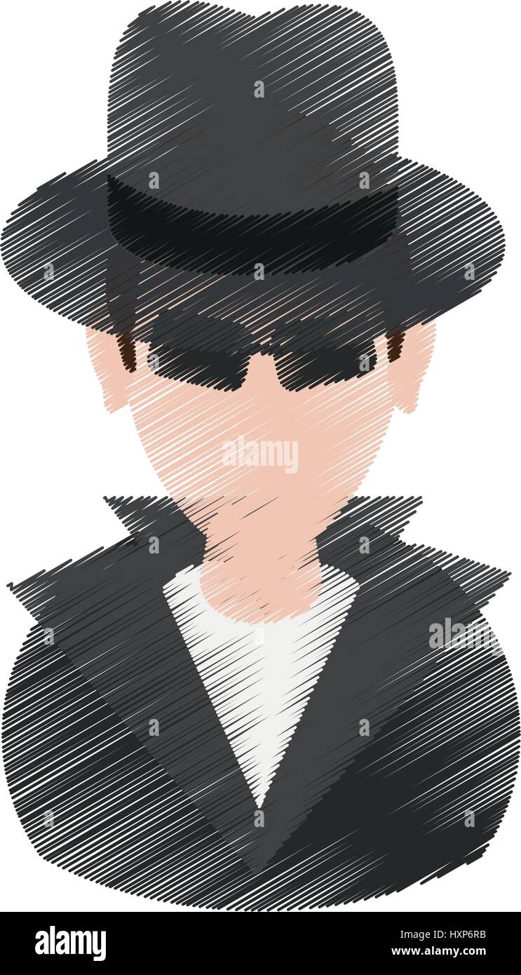 suspicious looking man criminal icon image Stock Vector Image & Art - Alamy