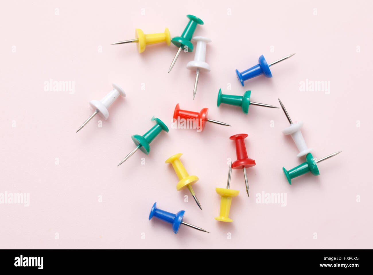 Group of push pins Stock Photo - Alamy