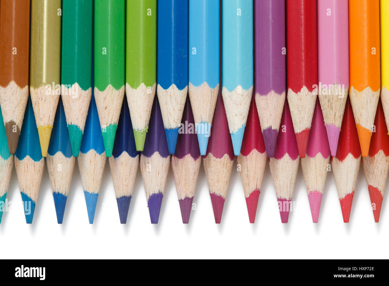 Colour pencils and crayon Stock Photo - Alamy