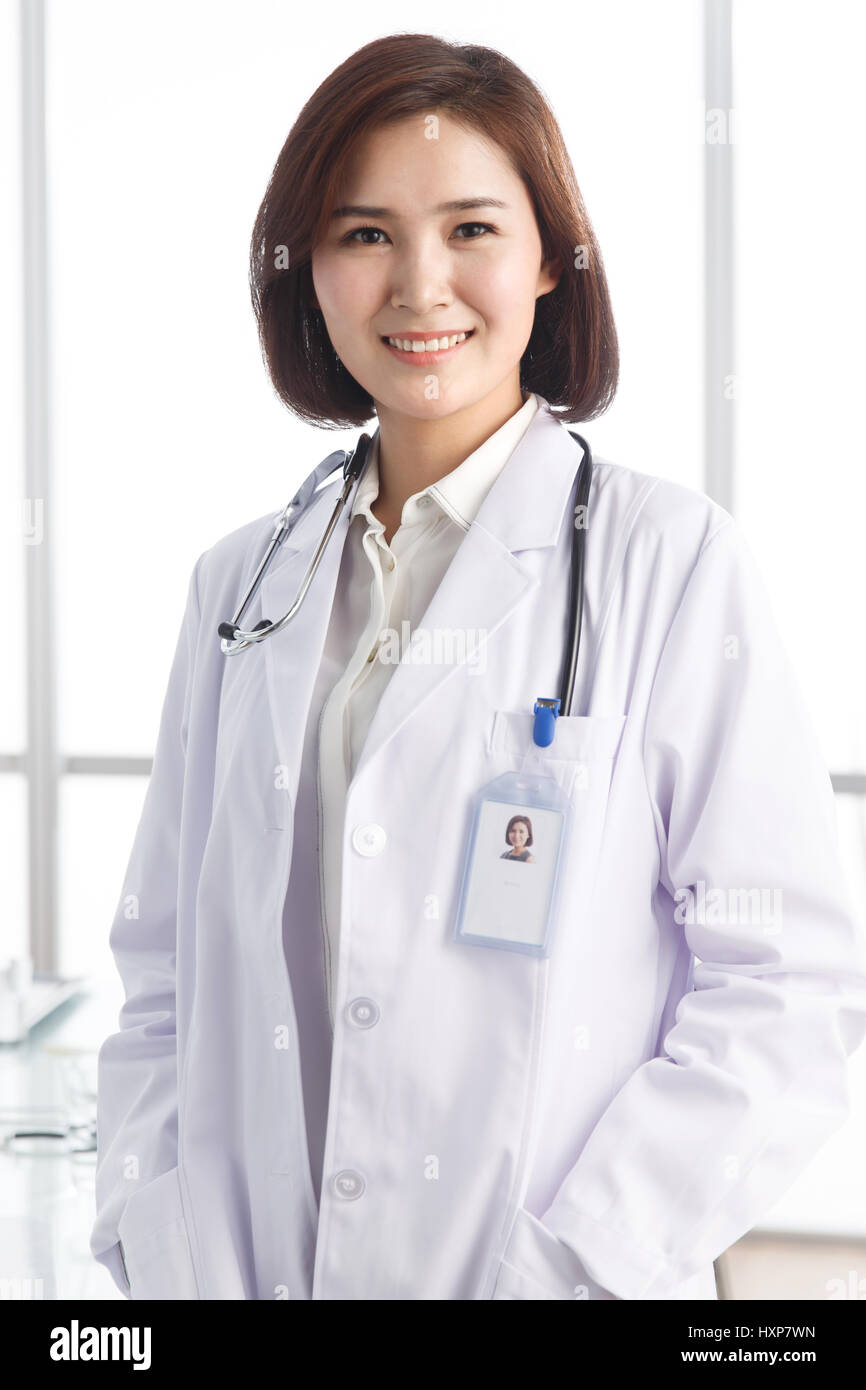 Portrait of female doctor Stock Photo - Alamy