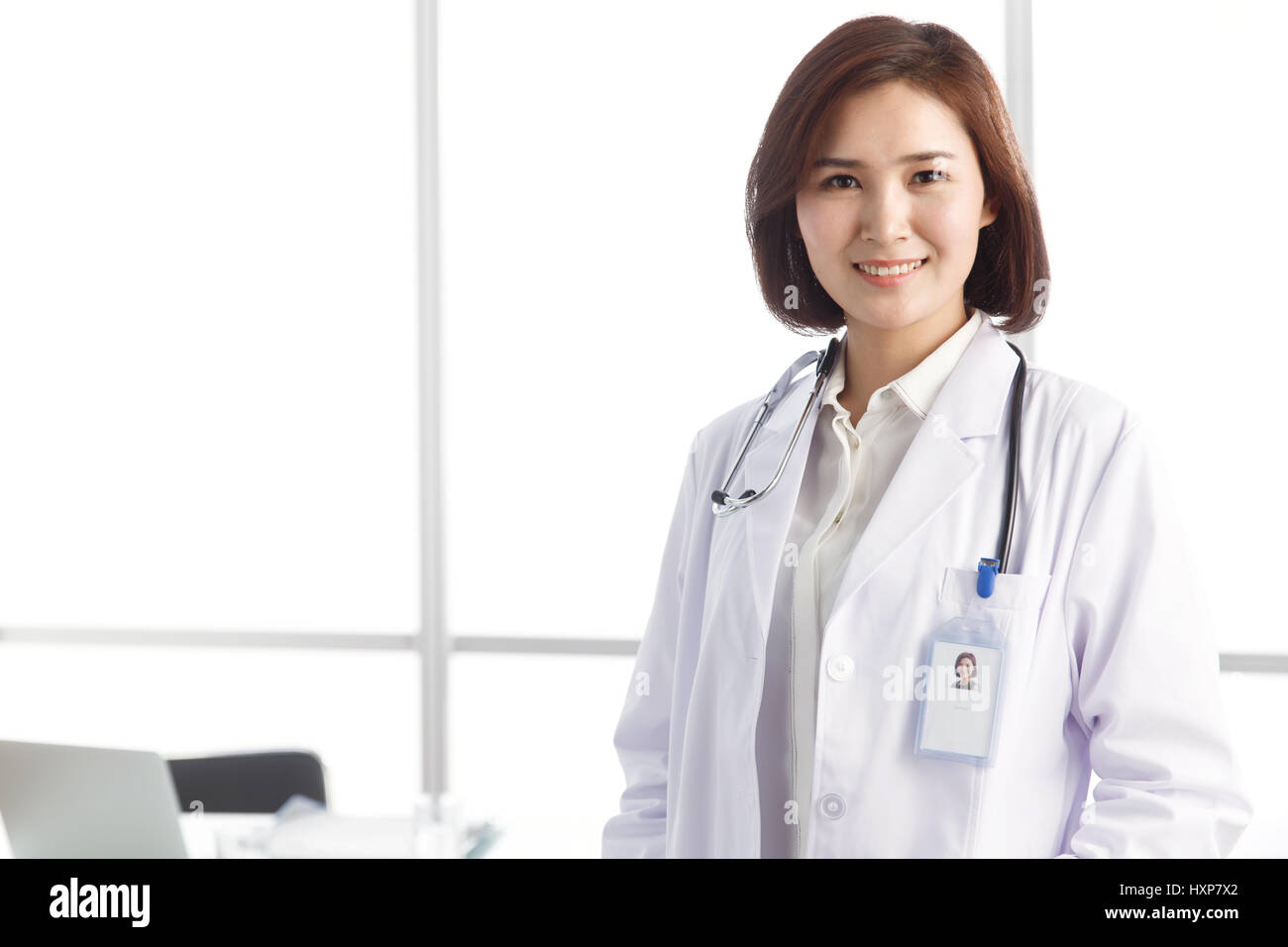 Portrait of female doctor Stock Photo - Alamy