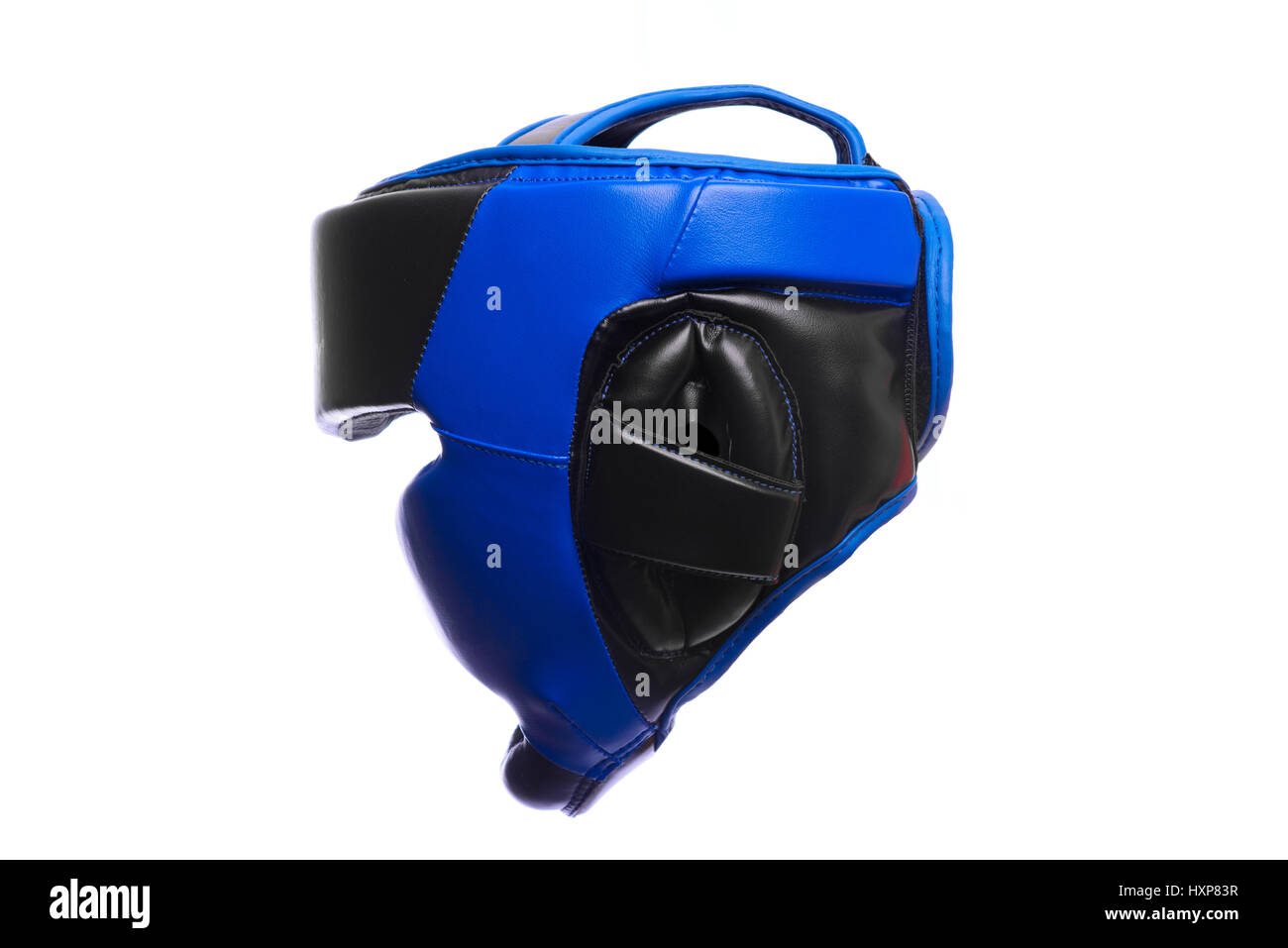 An image of a red boxing helmet on a white background Stock Photo - Alamy