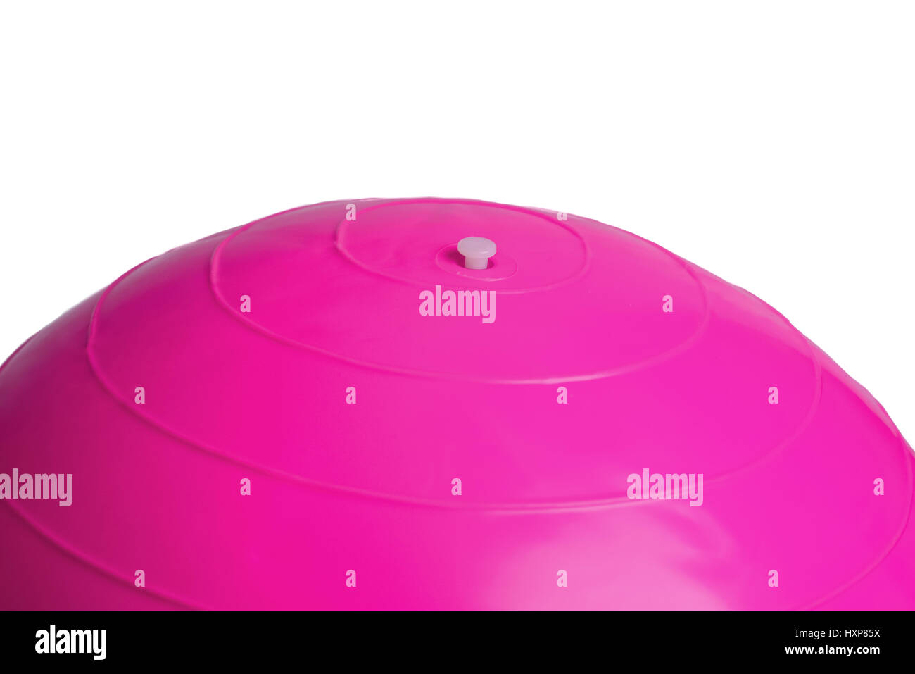 Close up of an fitness ball isolated on white background Stock Photo ...