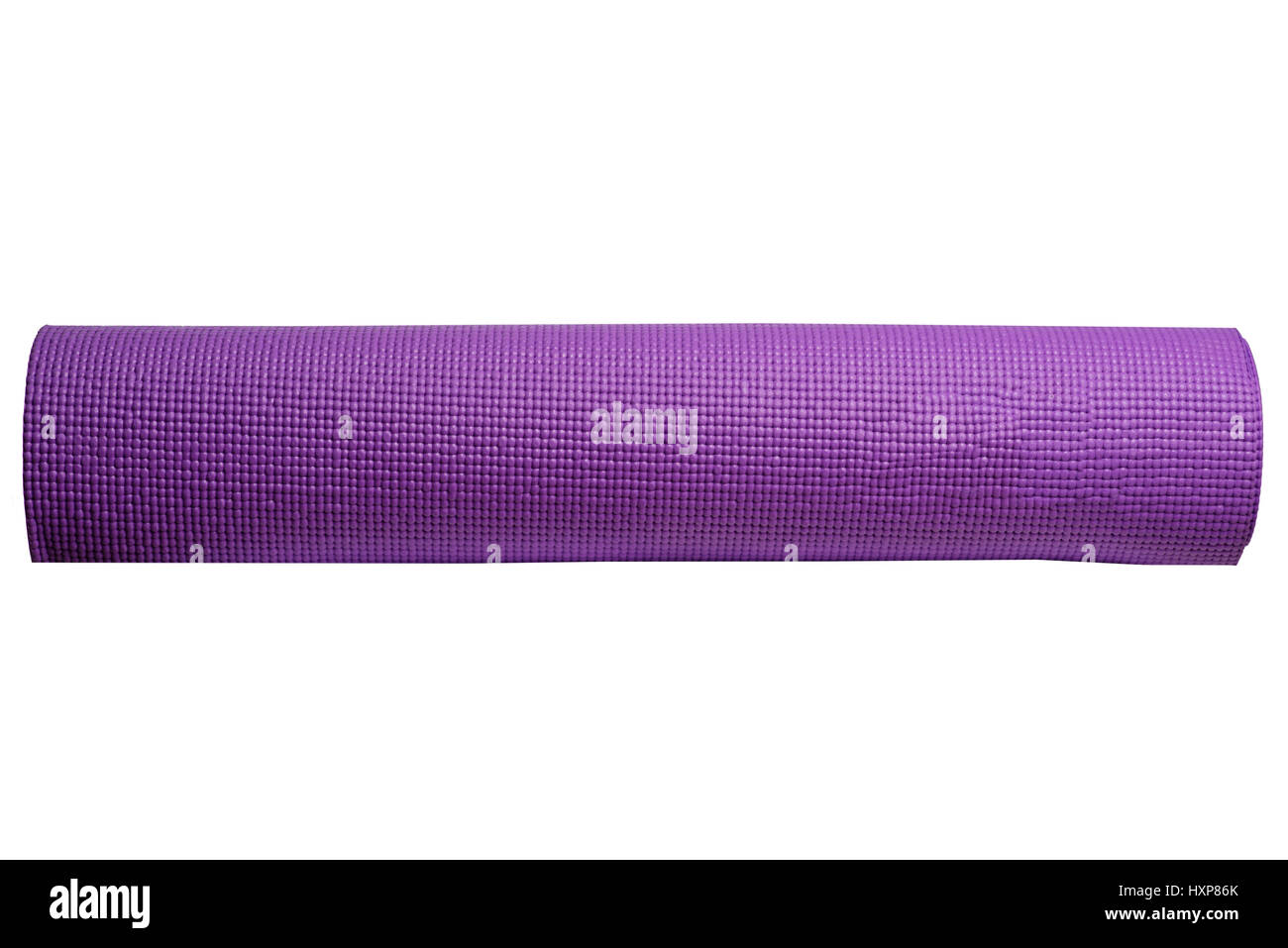 violet yoga mat on a white background ,isolated Stock Photo - Alamy