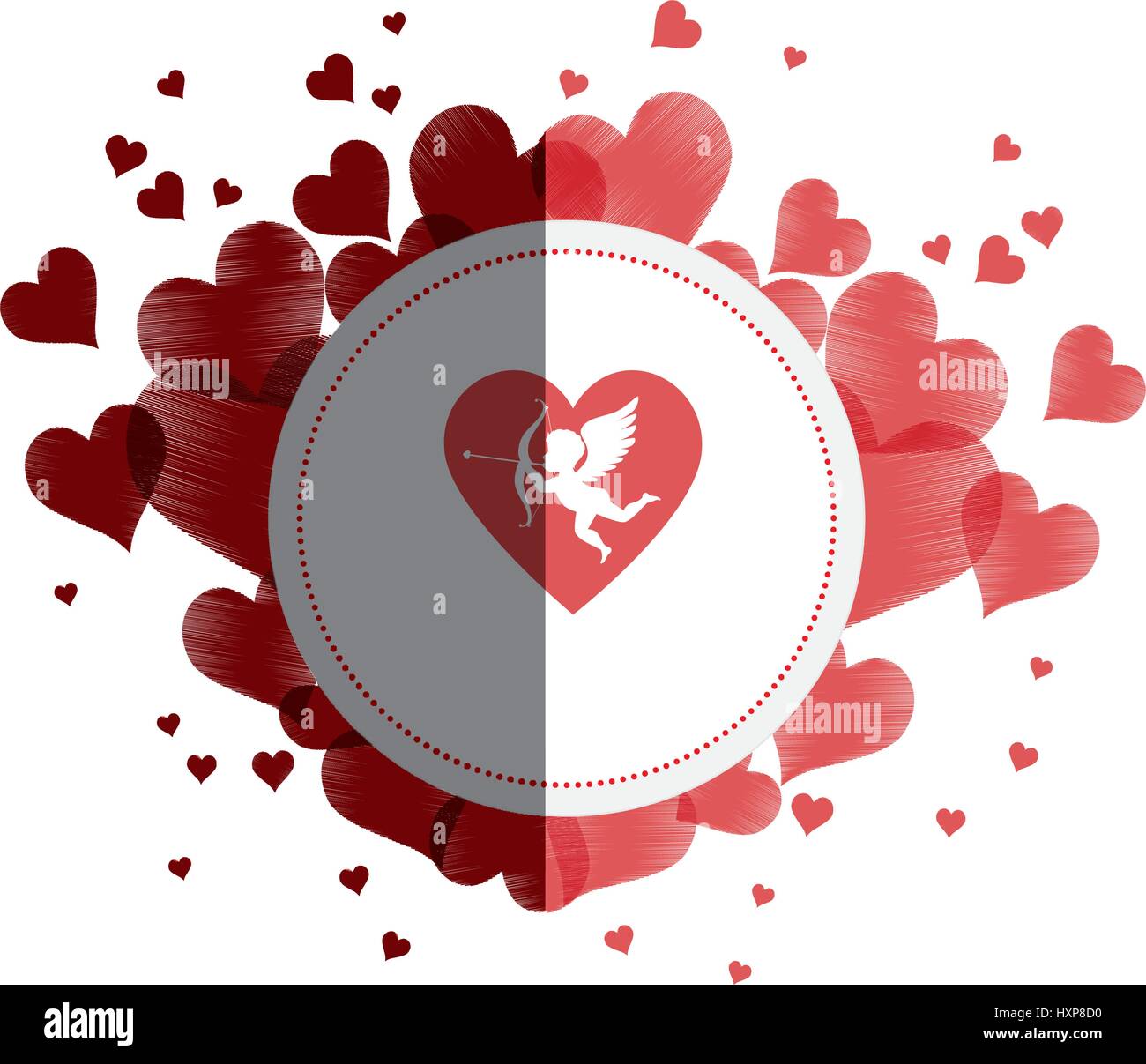 hearts love card icon Stock Vector Image & Art - Alamy