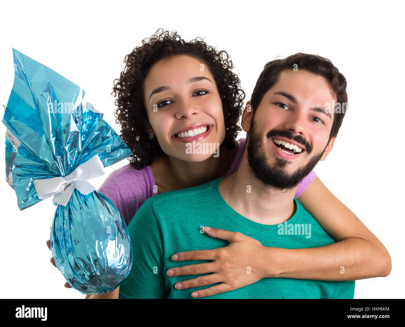 Chocolate egg man woman hi-res stock photography and images - Alamy