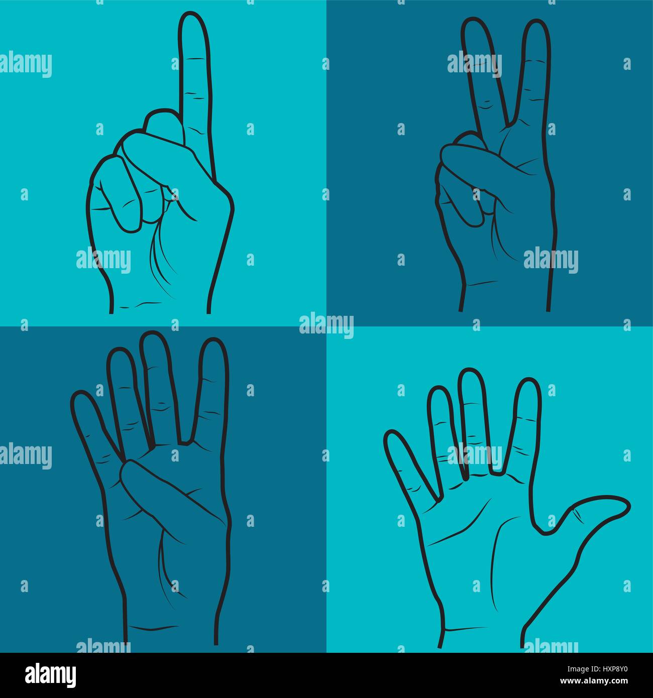 sign language design Stock Vector Image & Art - Alamy