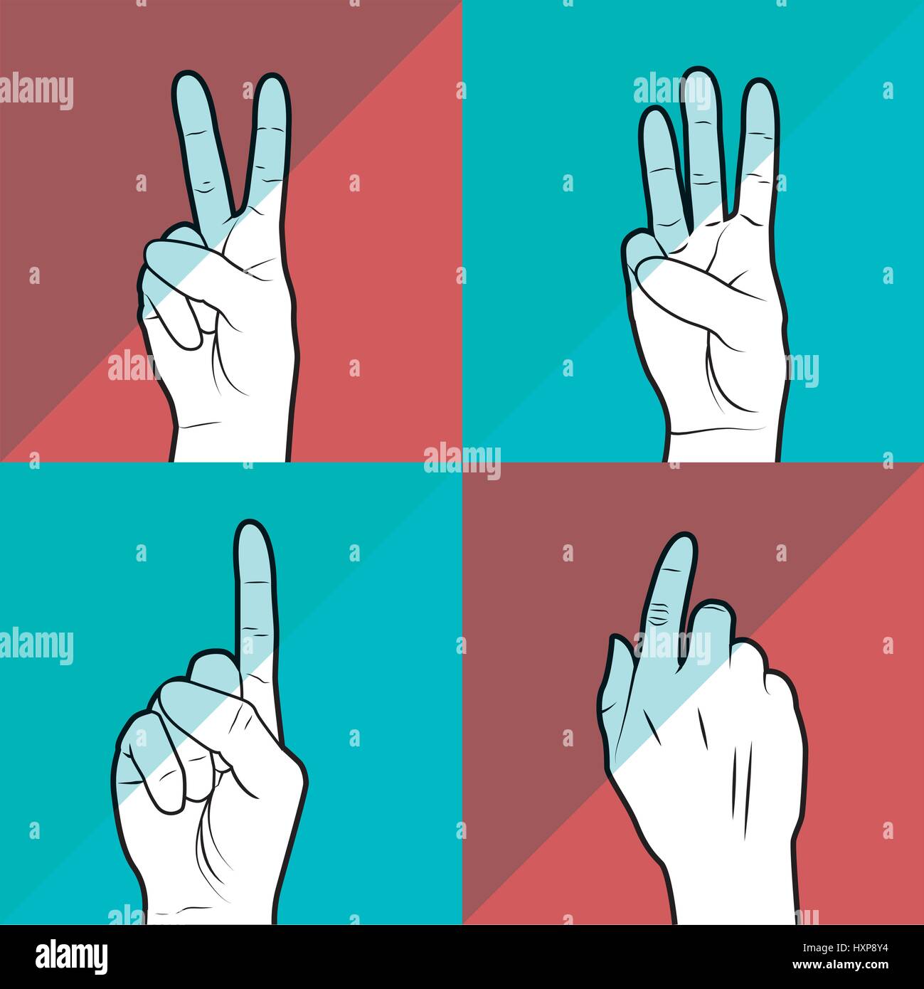 sign language design Stock Vector Image & Art - Alamy